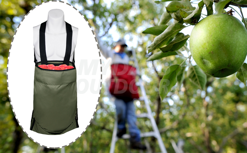Custom Harvest Apple Picking Bag Fruit Storage Apron MDSGO-1 - Mydays ...