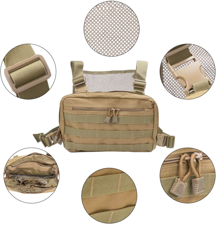 Tactical Chest Rig Molle Harness Walkie Talkies Vest MDSSC-4 - Mydays ...